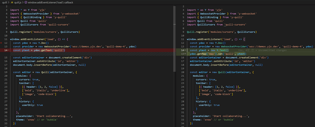 Binding(Quill, CodeMirror, ...) with Nested Shared Types - Yjs Community